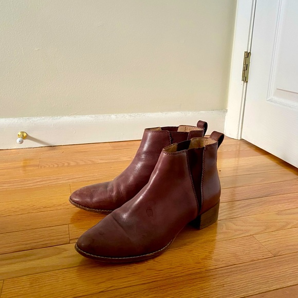 Madewell | Shoes | Madewell Carina Ankle Boot In Dark Cabernet | Poshmark